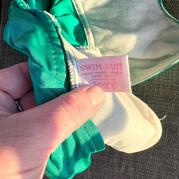 Sears | Swim | Emerald Green Vintage Bathing Suit Sears Racer Back Evg ...